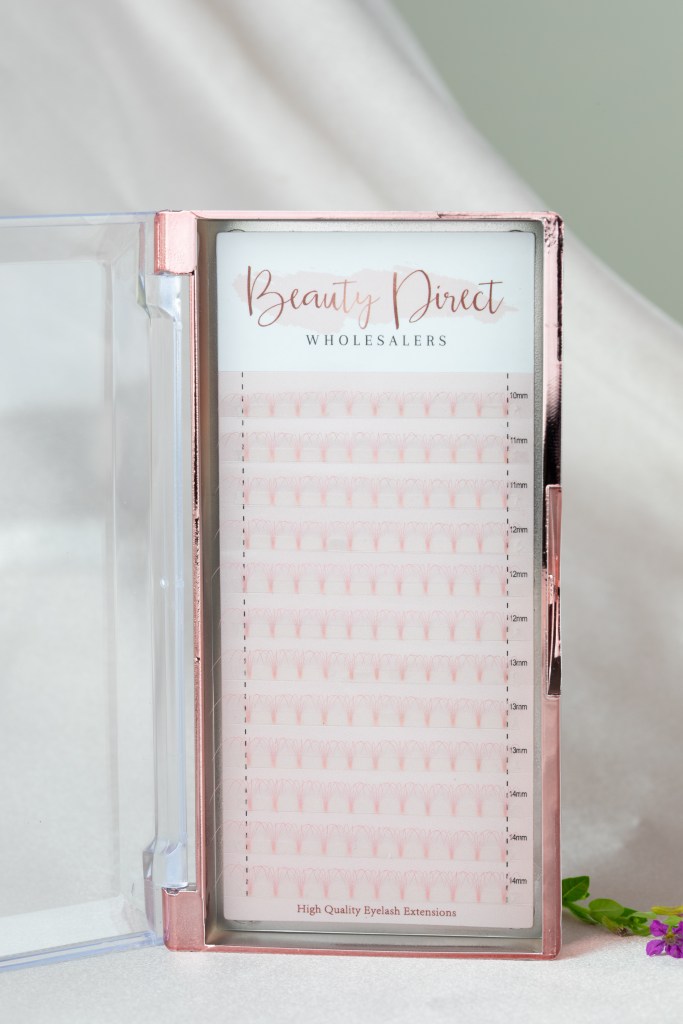 Vibrant 5D Pink Lash Extensions | Mixed Length | Short Stem